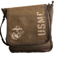 USMC MARINE Sustainable Military Canvas Crossbody Messenger Bag ...