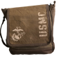 USMC MARINE Sustainable Military Canvas Crossbody Messenger Bag ...