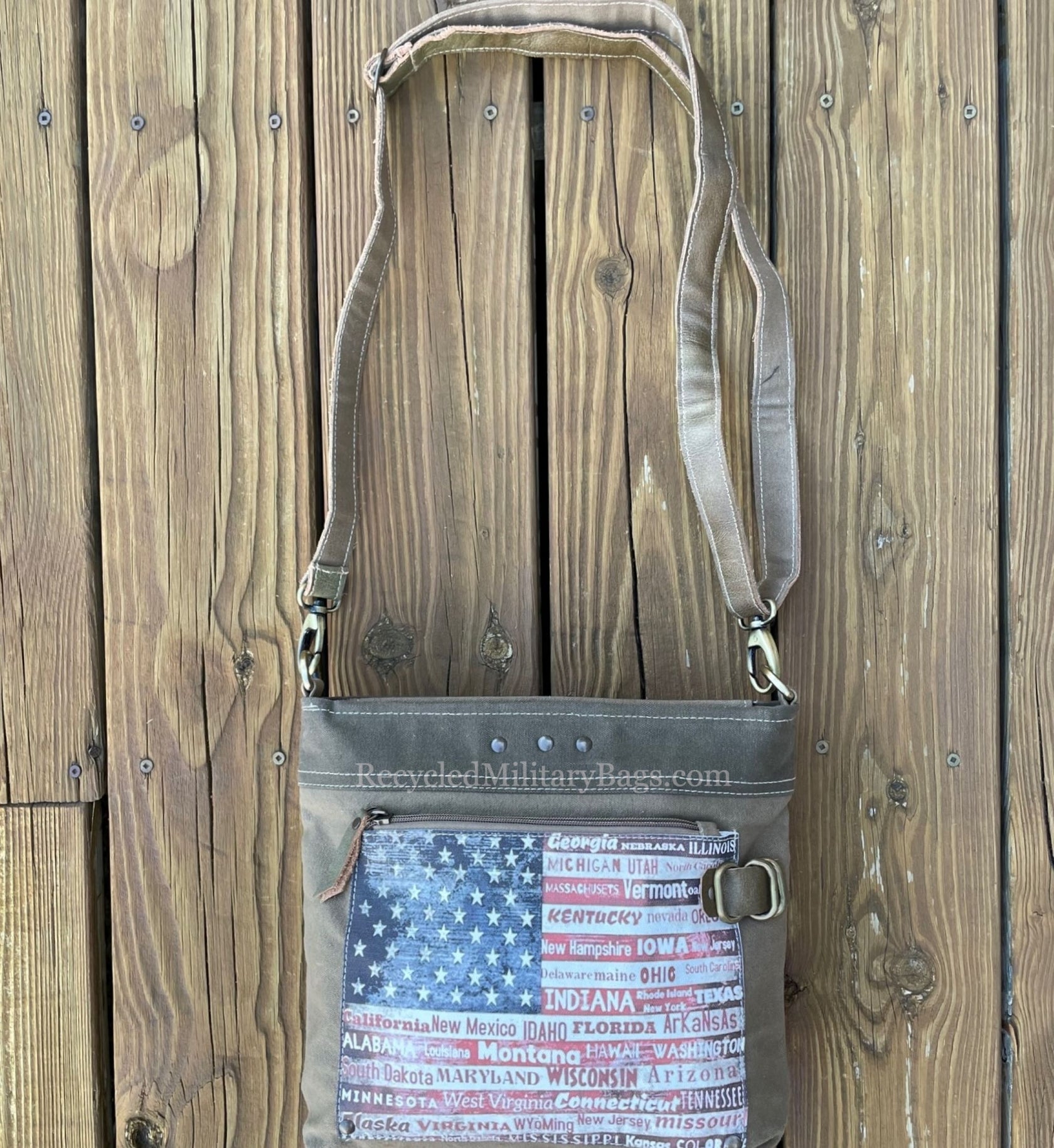 Patriotic Purse American Flag State Crossbody ~ Show Your Pride and Ca ...