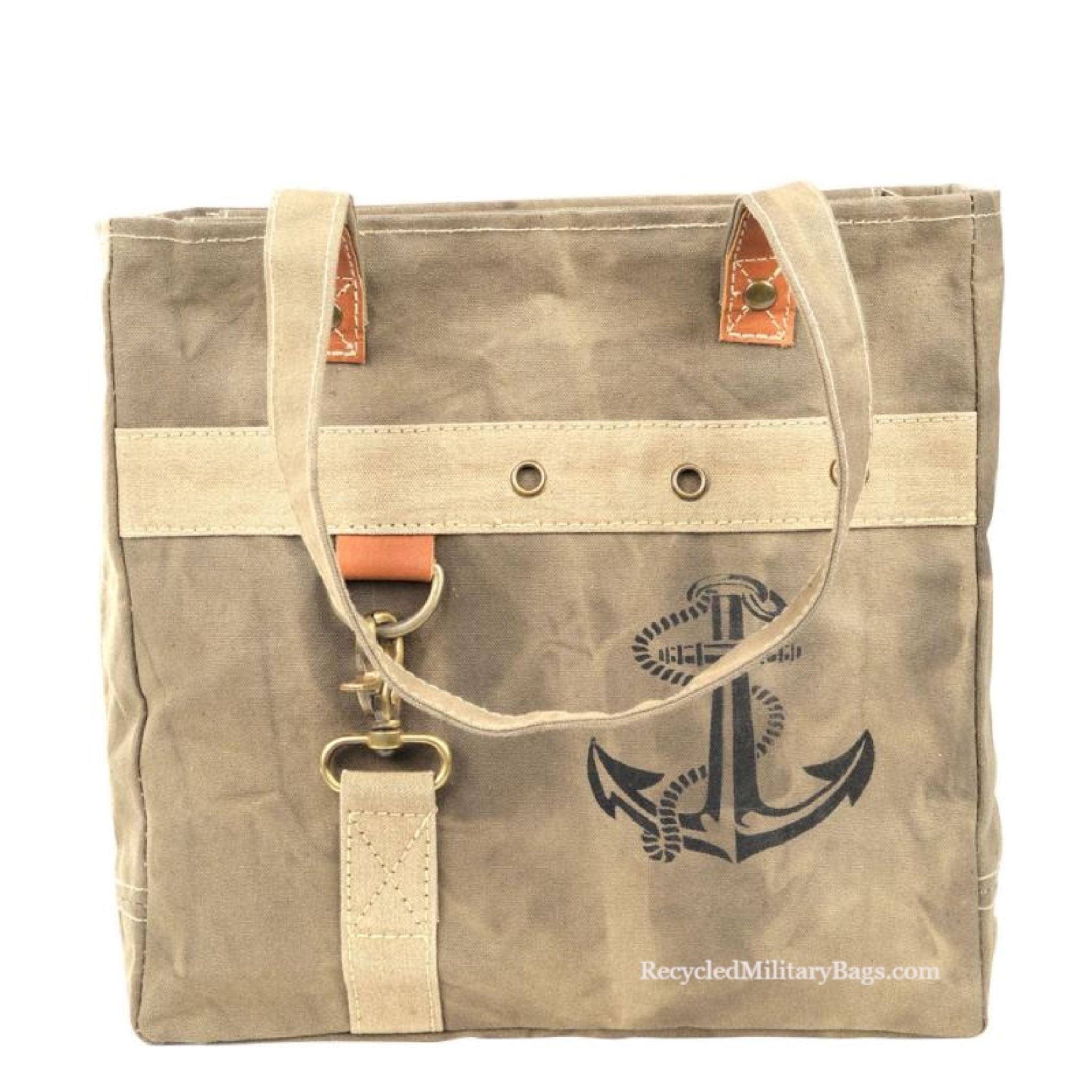 Recycled Military Bags ~ Upcycled Patriotic and Military Canvas Bags