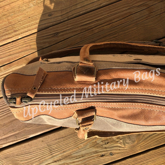 Canvas Tote Crossbody Bag – Upcycled Military Canvas – Grand Bazaar ...